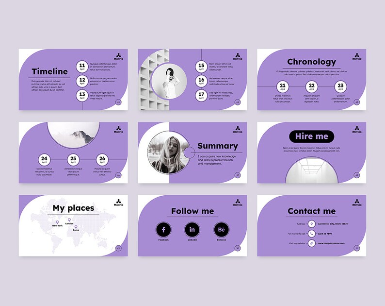 Powerpoint Template Business Presentation Premade - Etsy