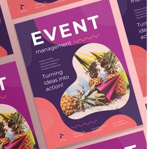 Event Management Poster Template Digital Download Editable - Etsy