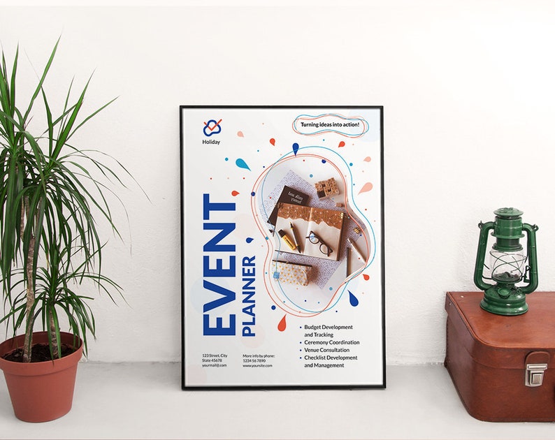 Event Planner Poster Template Instant Download, Editable Design ...