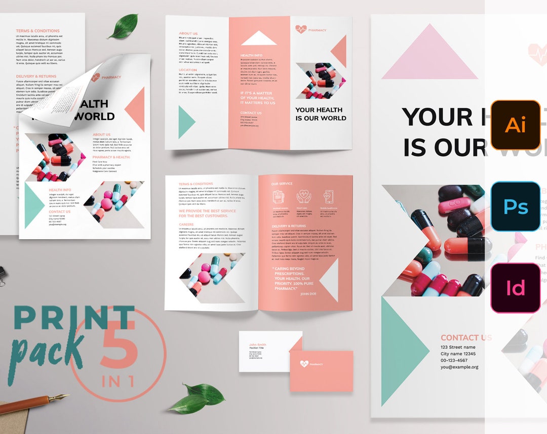 Pharmacy Print Pack Templates Digital Download Editable - Etsy