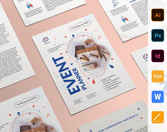 Event Planner Flyer Template Instant Download Editable - Etsy