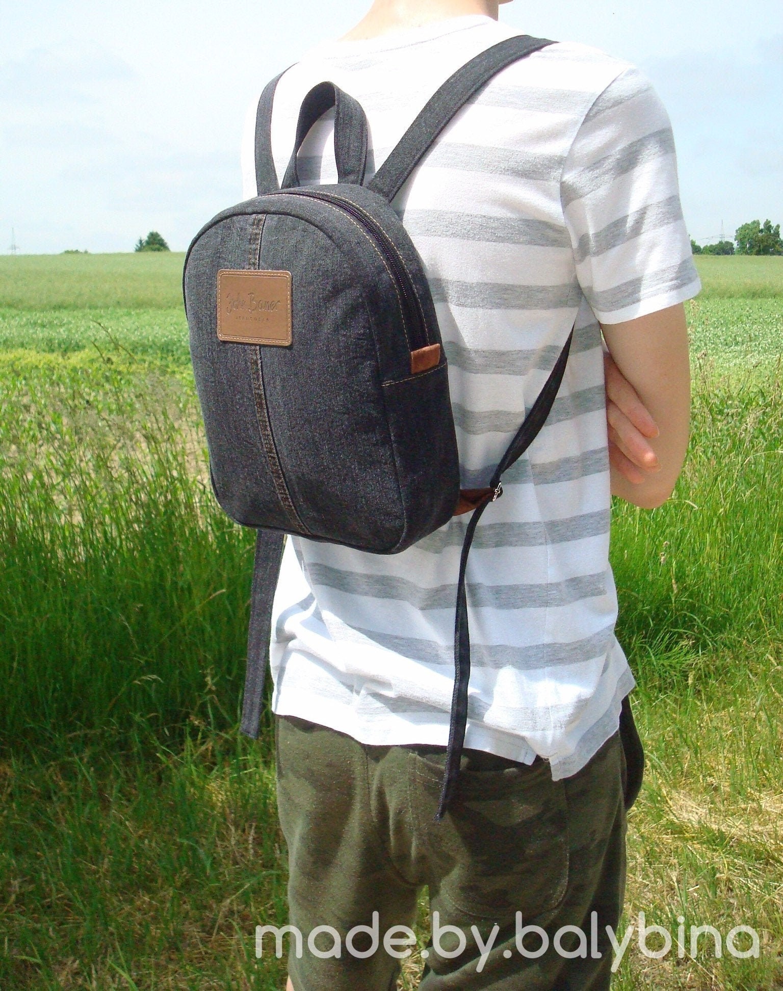 Denim Jeans Backpack/ Upcycling Jeans - Etsy
