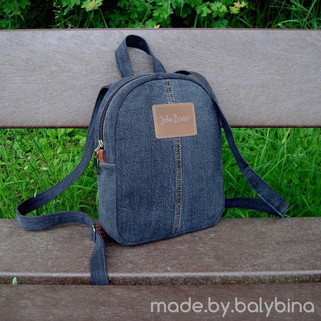 Denim Jeans Backpack/ Upcycling Jeans - Etsy
