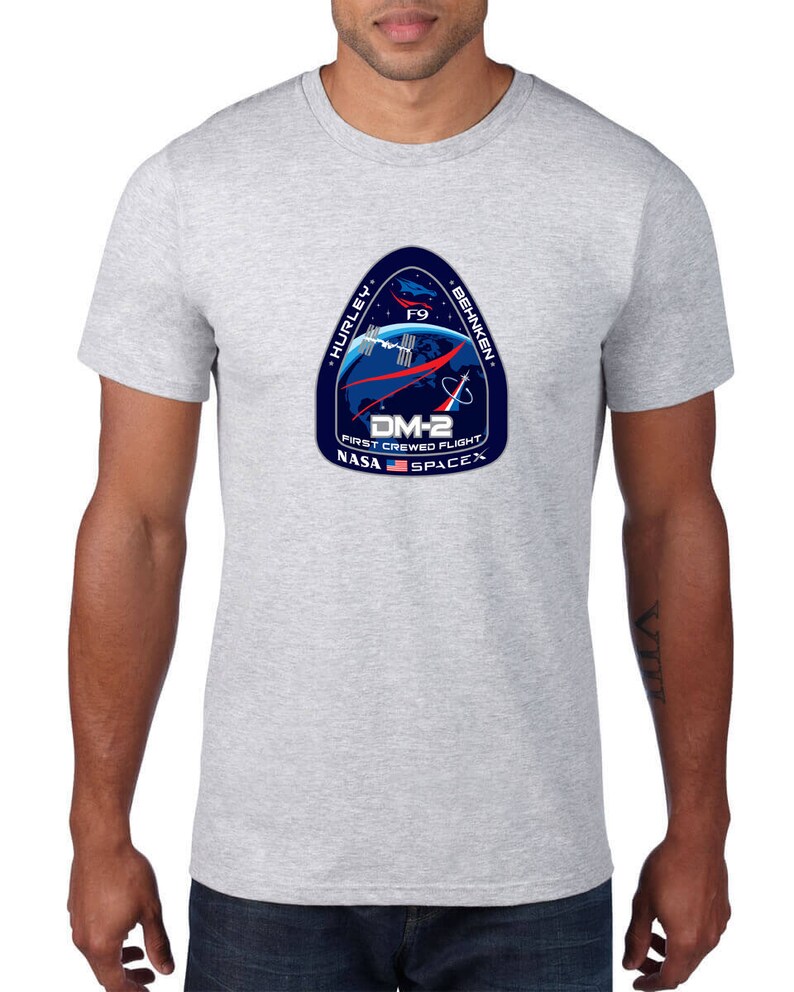 Spacex NASA Patch Logo Emblem Launch Shirt Tshirt Men - Etsy