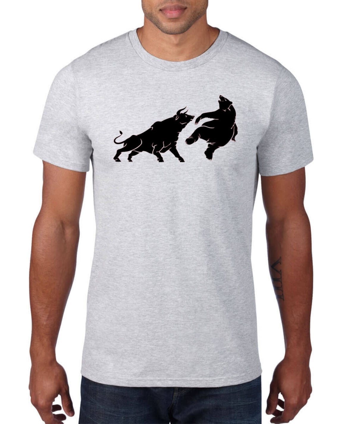 Bear VS Bull Solid Color Stock Market Pattern Day Swing Trade - Etsy
