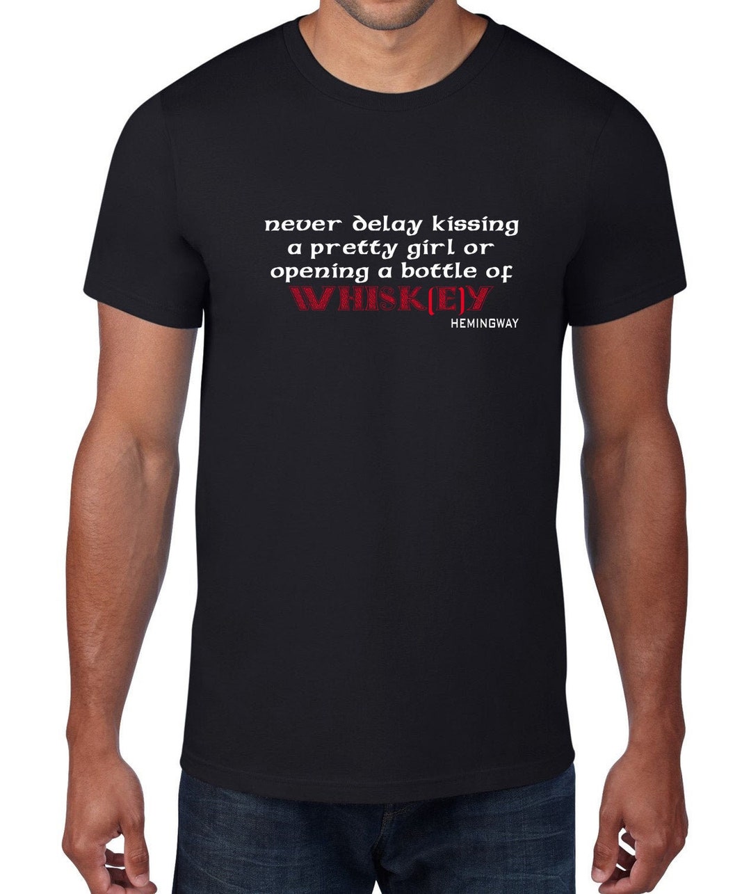 Ernest Hemingway Whiskey Quote Shirt Tshirt Men - Etsy