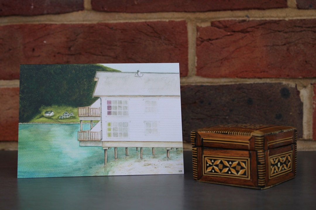 5 Norwegian Fjord Greetings Cards Printed From Original Watercolour of ...