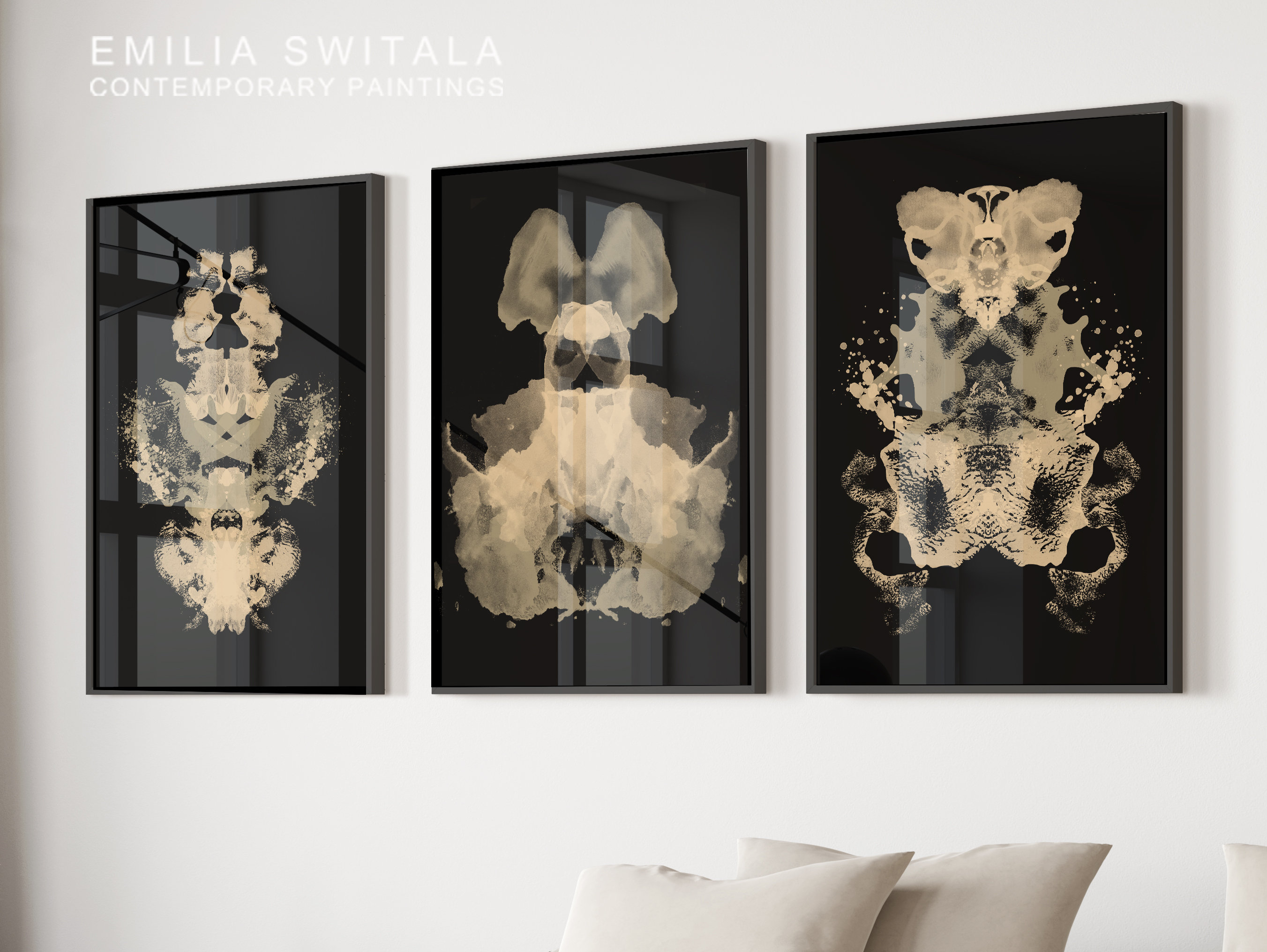 Inkblot Rorschach Art, Rorschach Blot, Watercolor Rorschach Vintage ...
