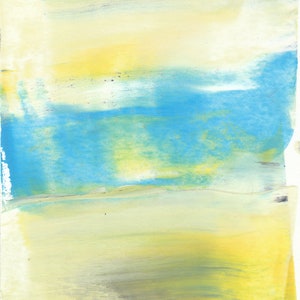 2 art prints yellow blue yellow blue print extra large wall | Etsy