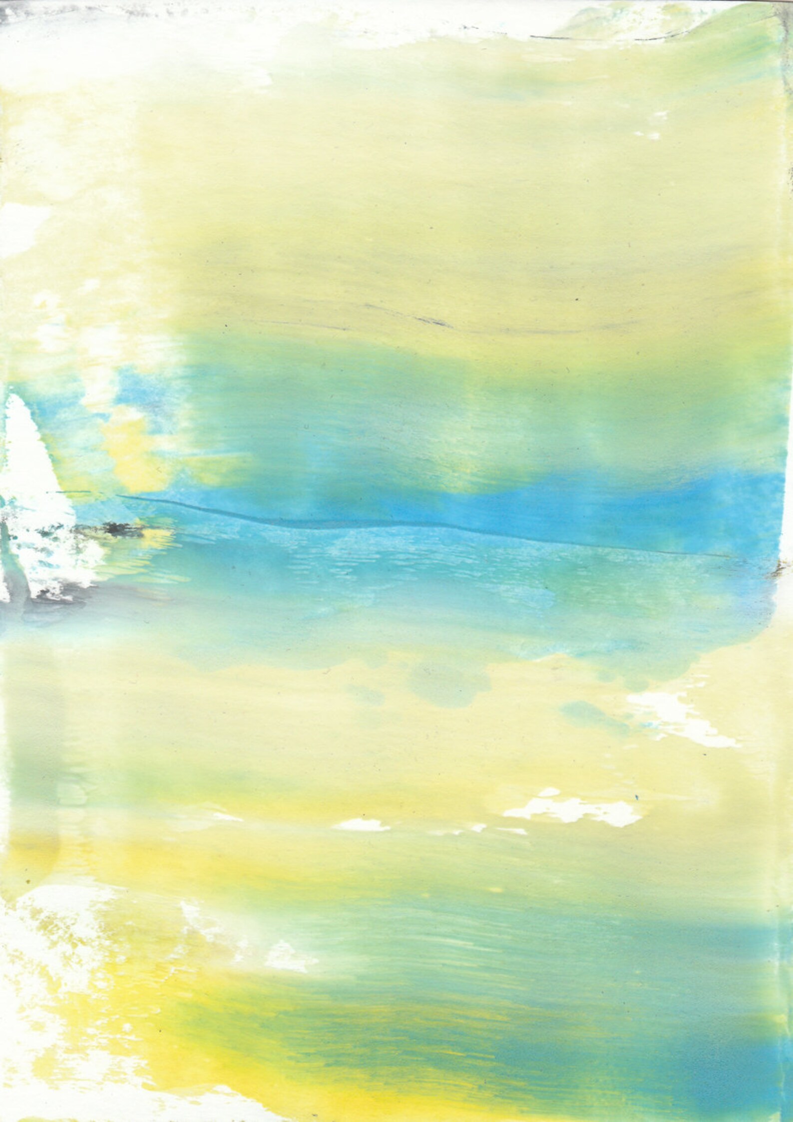 2 art prints yellow blue yellow blue print extra large wall | Etsy