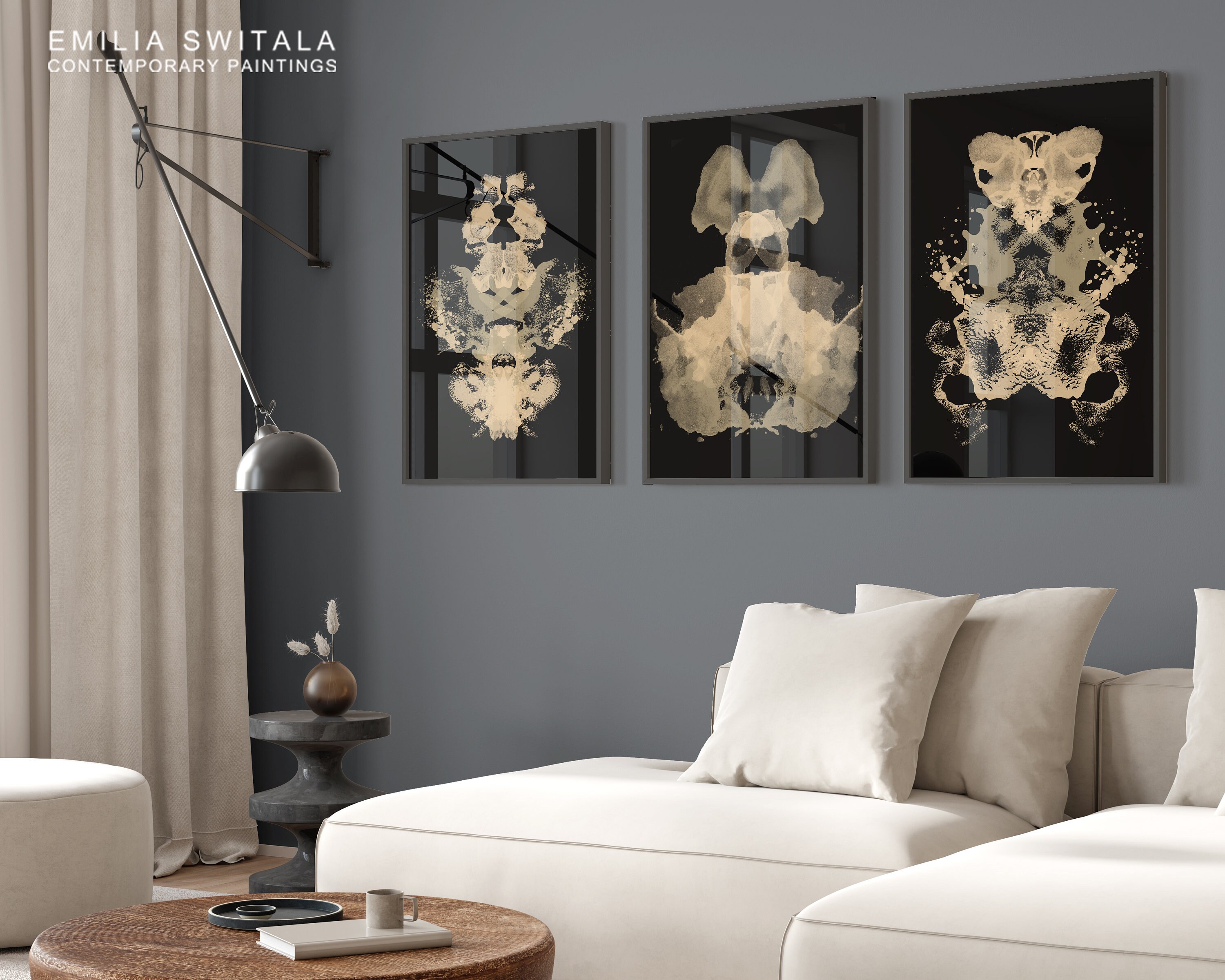 Inkblot Rorschach Art, Rorschach Blot, Watercolor Rorschach Vintage ...