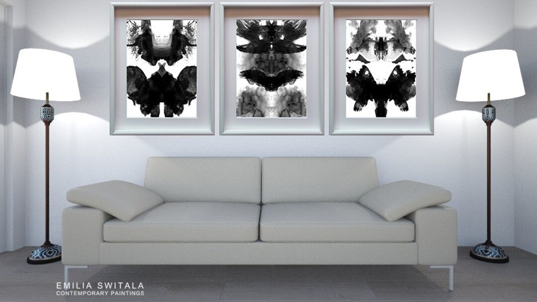 Psychology Art Rorschach Print Ink Blot Art Medical Art - Etsy