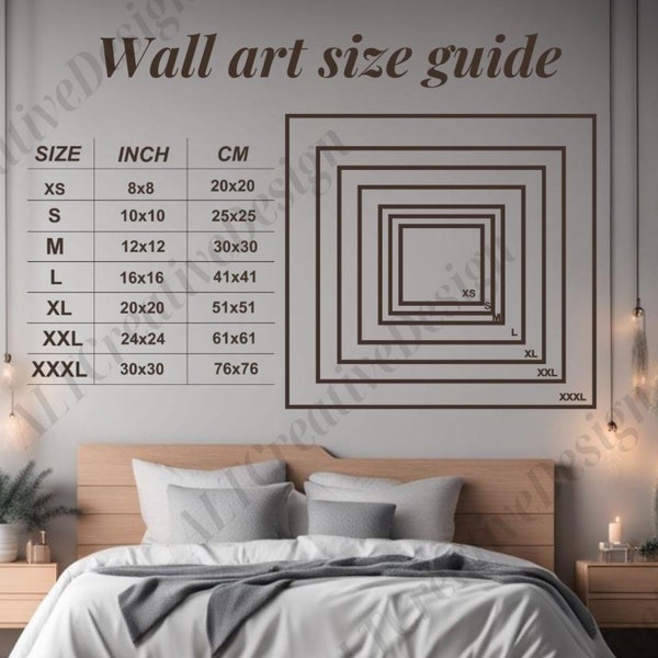 Wall Art Size Guide Square Photo Frame Sizes Print Size Guide Frame ...