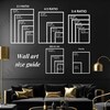 Wall Art Size Guide A0-A5 CANVA Editable Photo Frame Sizes Print Size ...
