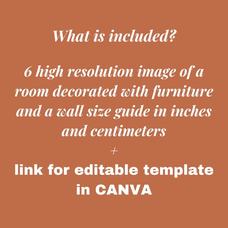 Wall Art Size Guide CANVA Editable Photo Frame Sizes Print Size Guide ...