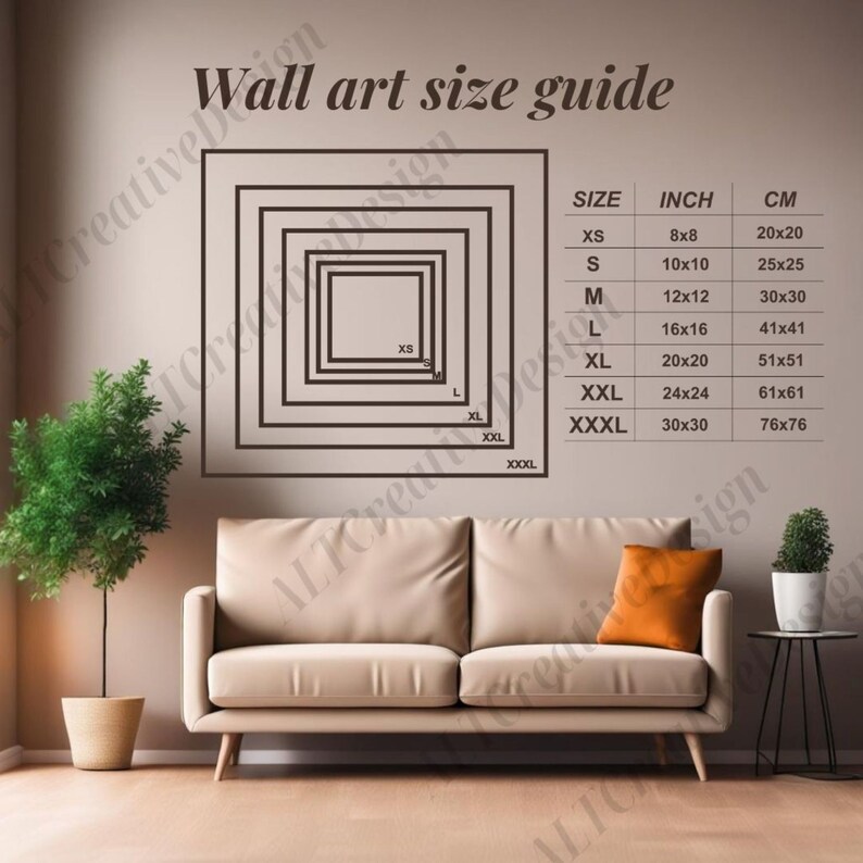 Wall Art Size Guide Photo Frame Sizes Print Size Guide Frame Size Guide ...