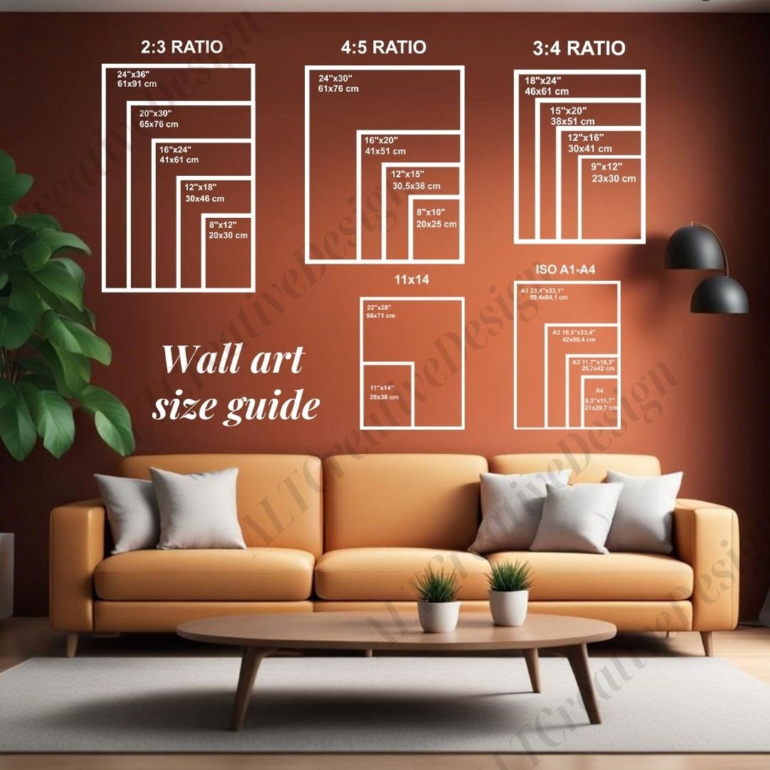 Wall Art Size Guide Photo Frame Sizes Print Size Guide Frame Size Guide ...