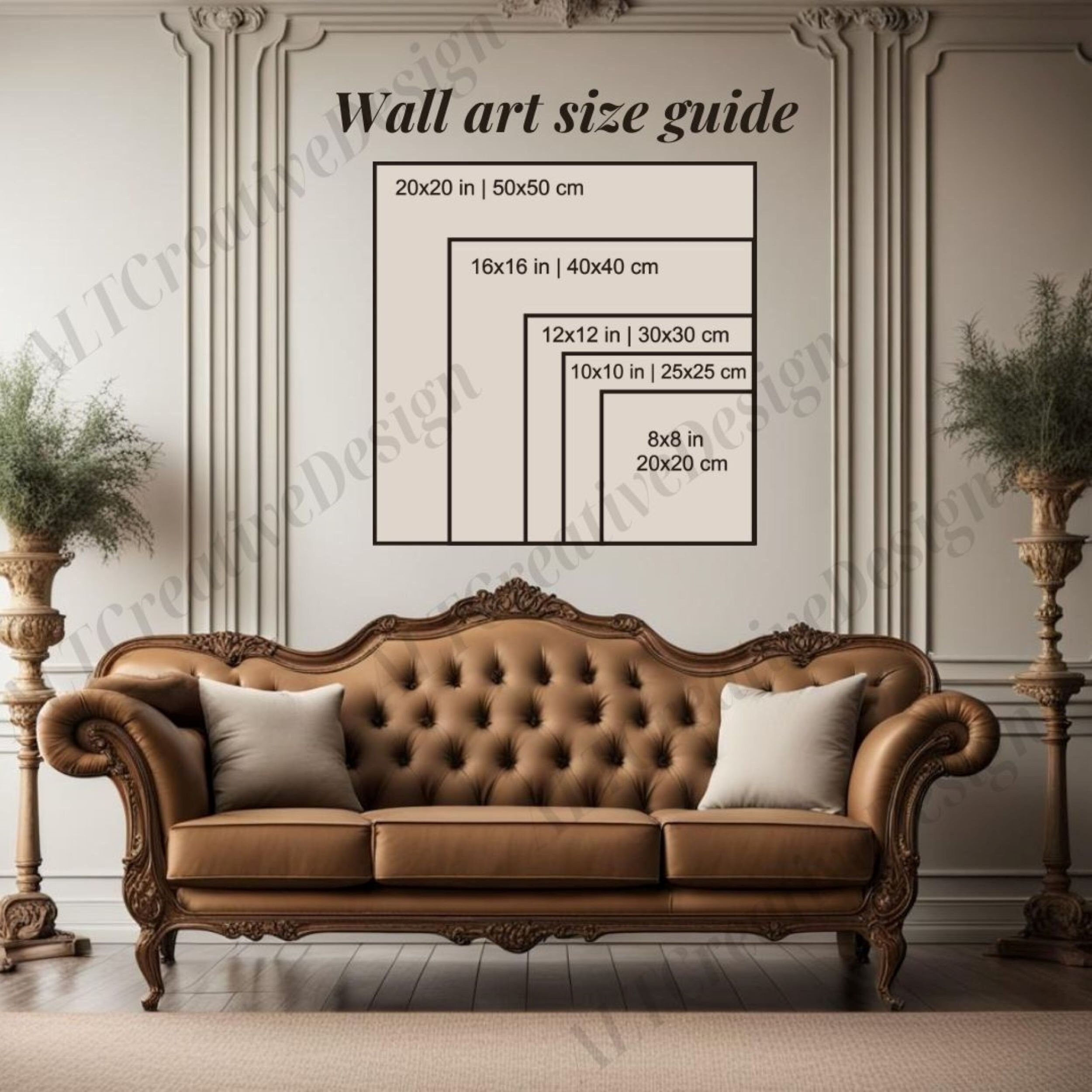 Wall Art Size Guide Square Photo Frame Sizes Print Size Guide Frame ...