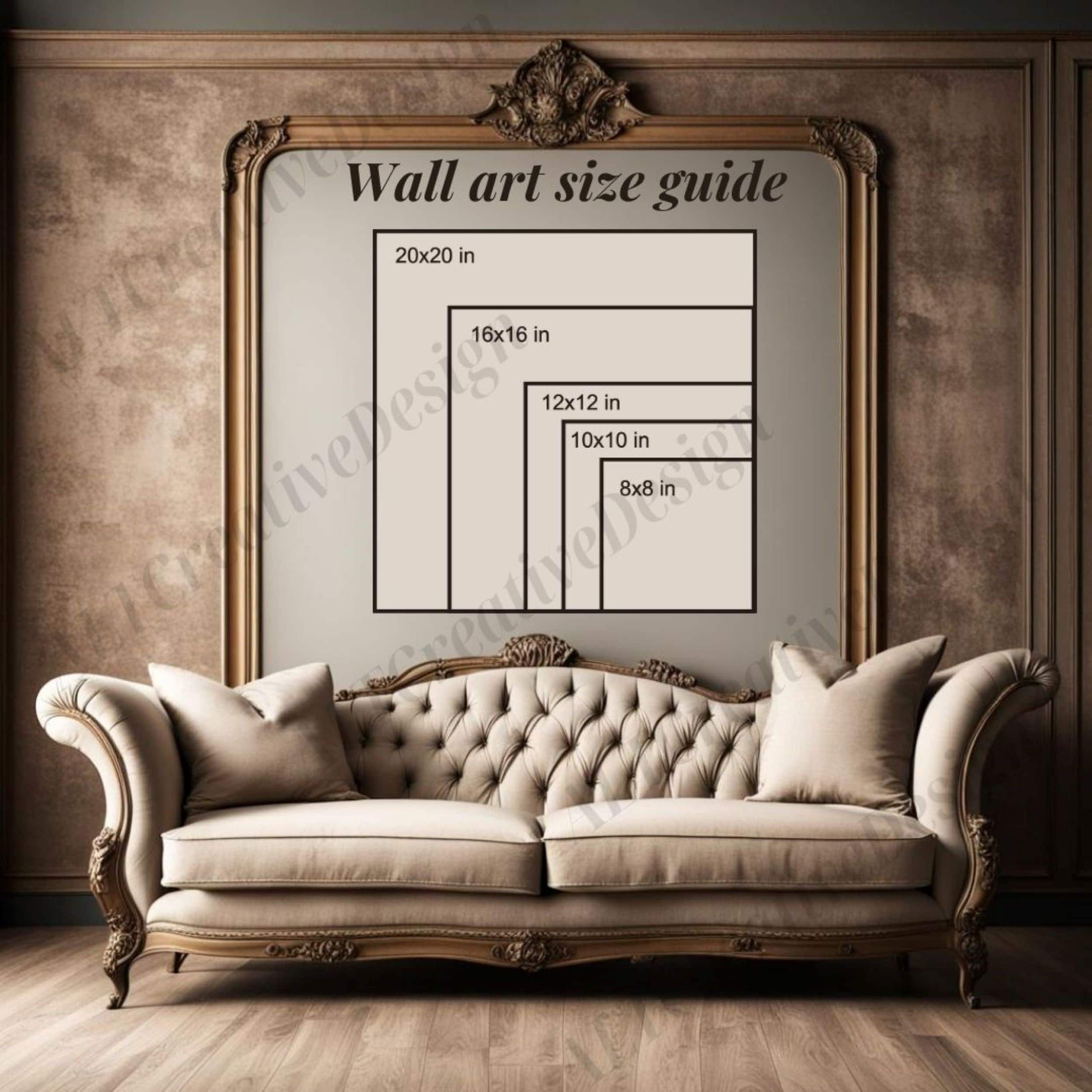 Wall Art Size Guide Square Photo Frame Sizes Print Size Guide Frame ...