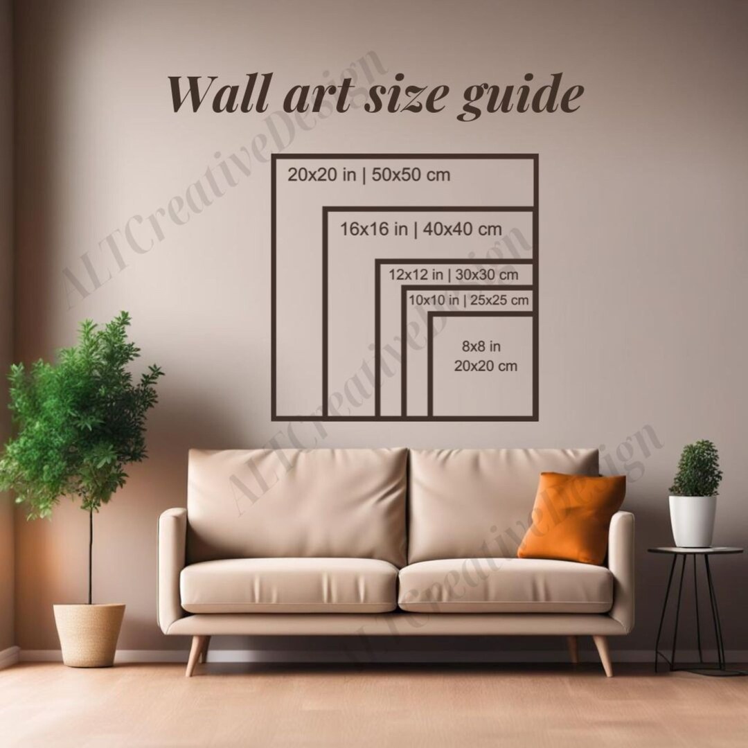 Wall Art Size Guide Photo Frame Sizes Print Size Guide Frame Size Guide ...