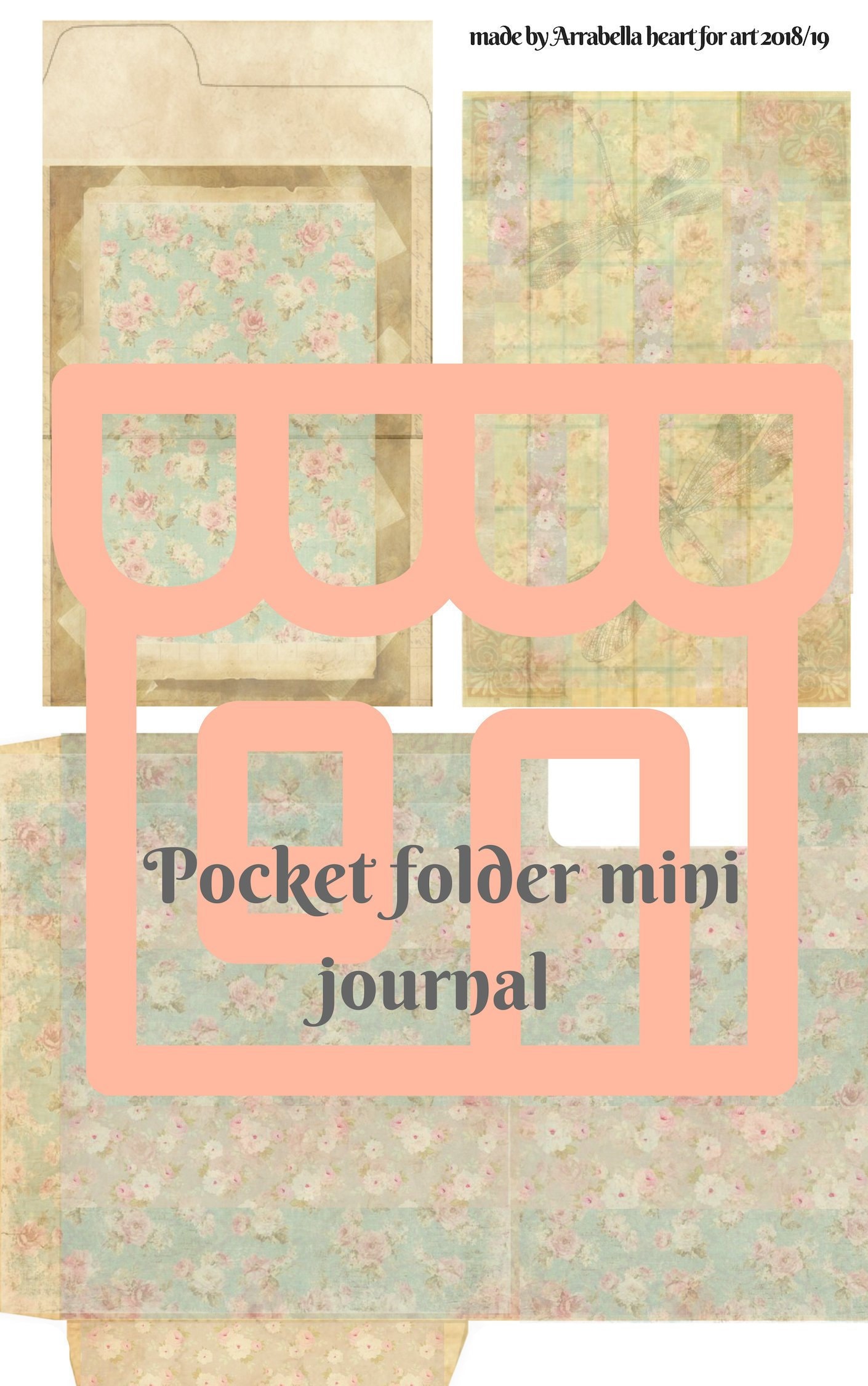 Pocket Folder Mini Journal Digital Kit! 10 PDF Page Digital Kit With a ...