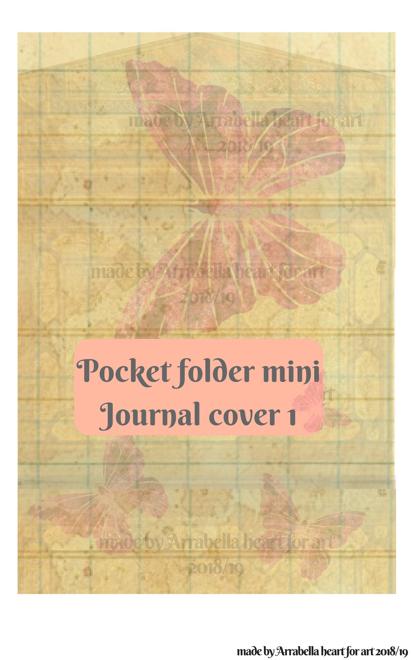 Pocket Folder Mini Journal Digital Kit! 10 PDF Page Digital Kit With a ...