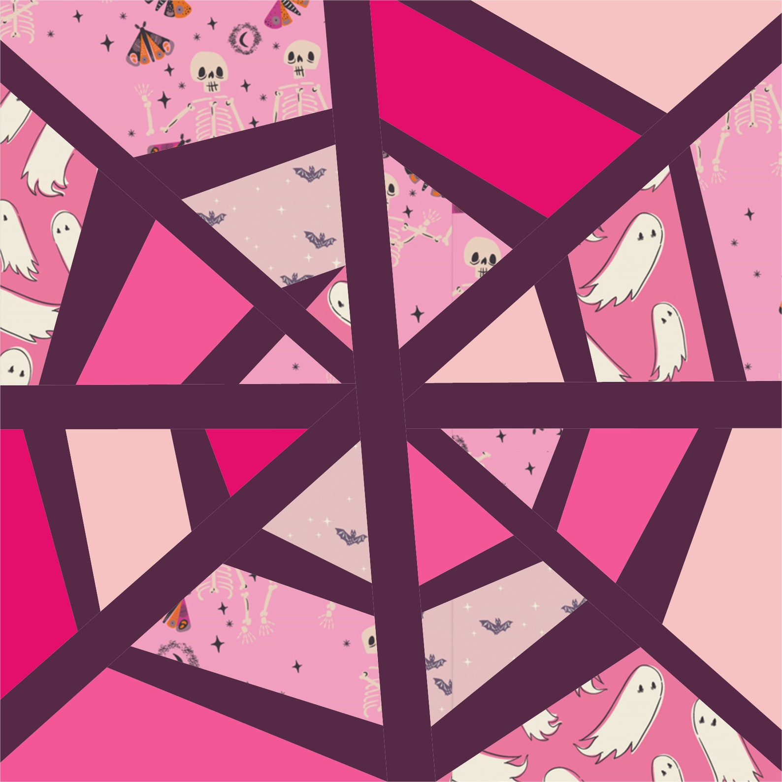 Spooky Web Foundation Paper Piecing Pattern PDF, Spooky and Sweeter Web ...