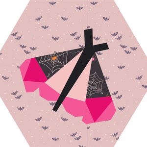 Spooky Moth Foundation Paper Piecing Pattern PDF, Spooky and Sweeter ...