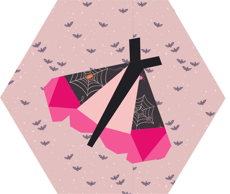 Spooky Moth Foundation Paper Piecing Pattern PDF, Spooky and Sweeter ...