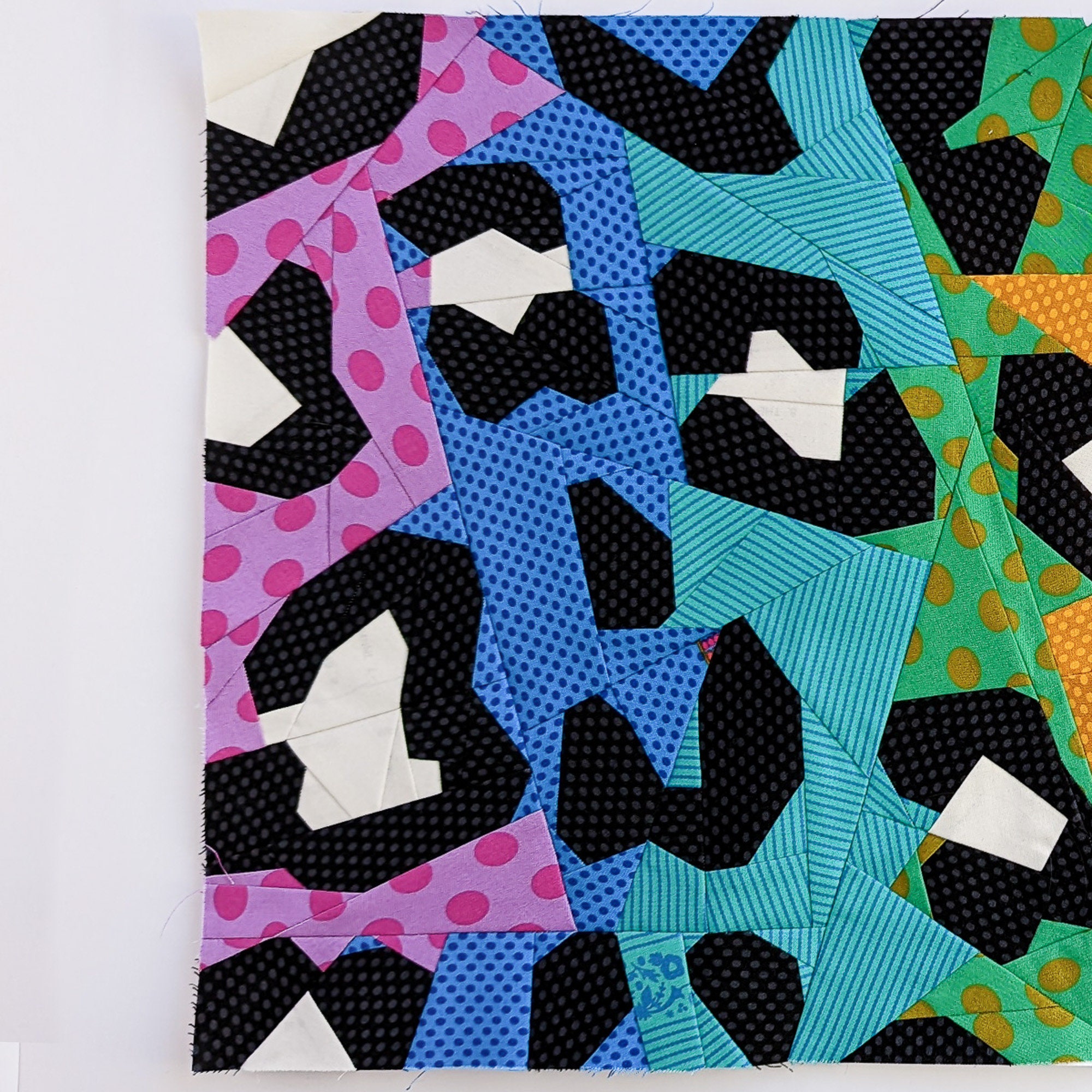 Leopard Print Quilt Block PDF Pattern, Repeating Block, Quilt Pattern ...