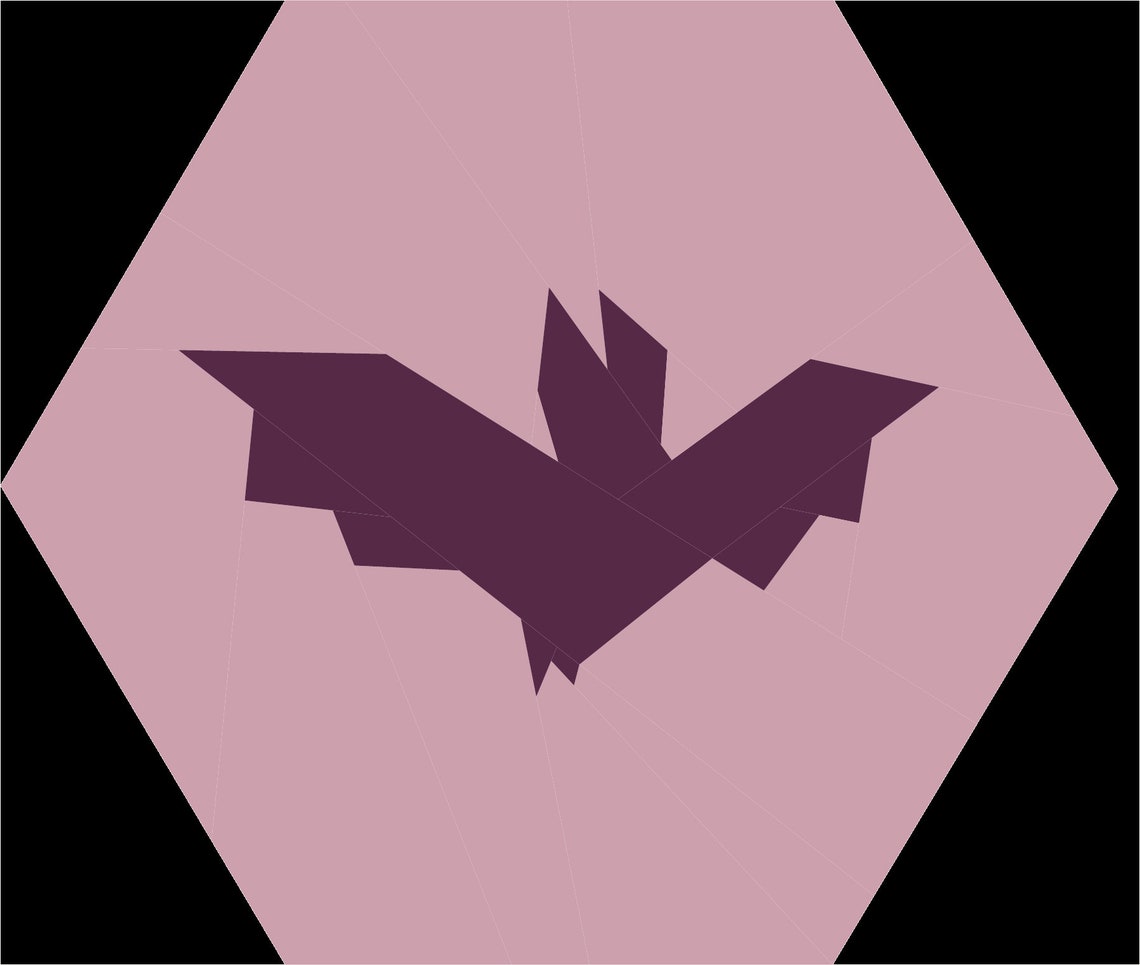 Spooky Bat Foundation Paper Piecing Pattern PDF Spooky and - Etsy