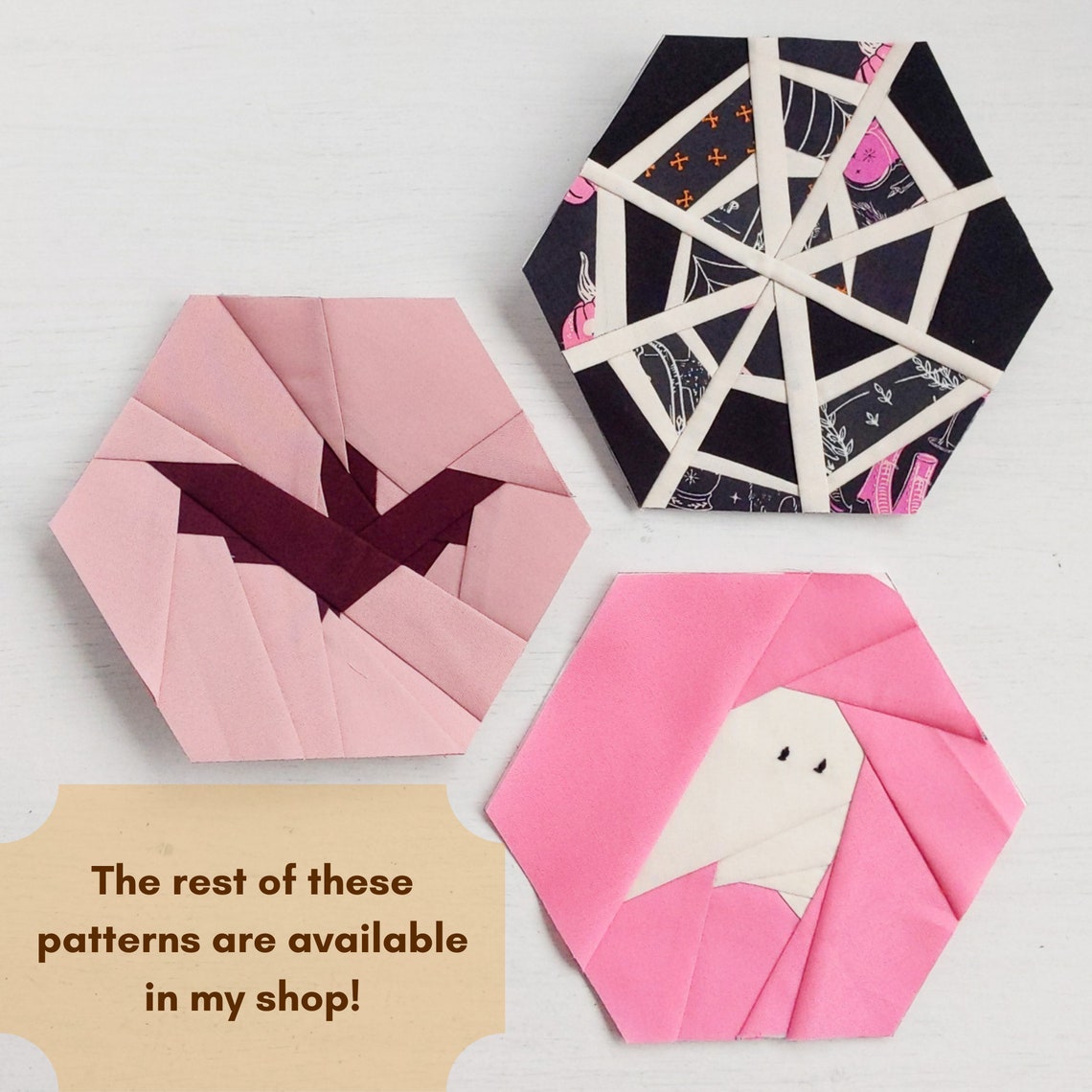 Spooky Moth Foundation Paper Piecing Pattern PDF, Spooky and Sweeter ...