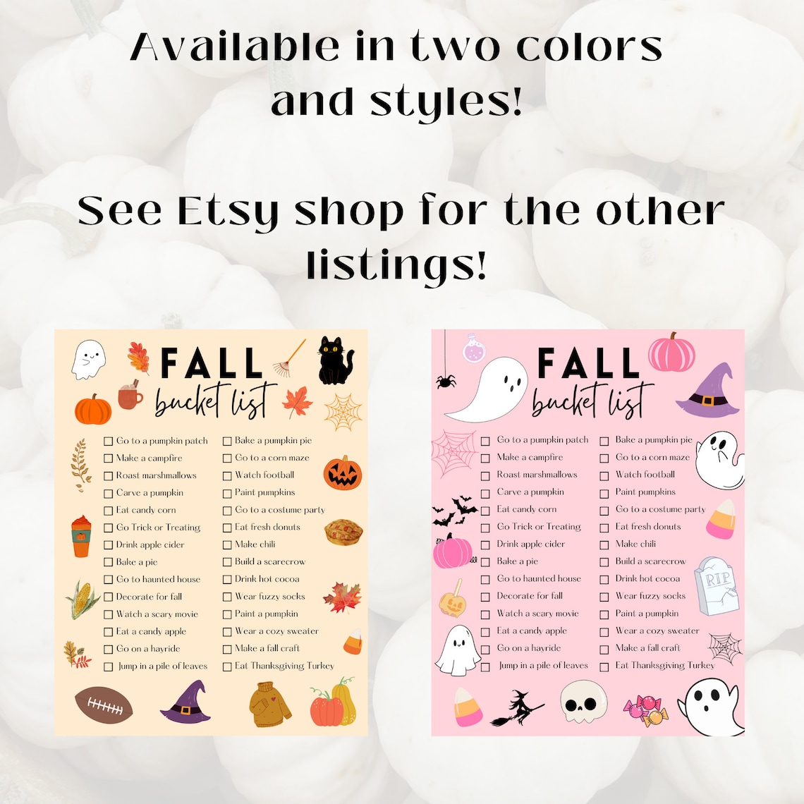 Fall Bucket List for Families, Fall Bucket List Printable, Editable ...