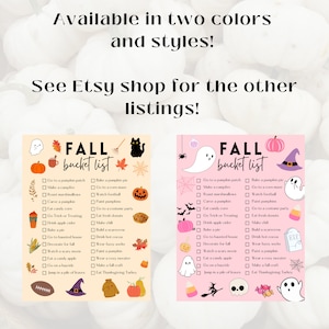 Fall Bucket List for Families, Fall Bucket List Printable, Editable ...