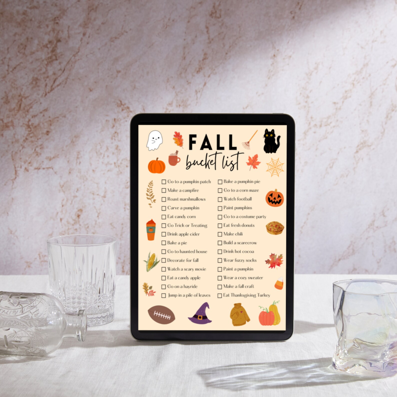 Fall Bucket List for Families, Fall Bucket List Printable, Editable ...