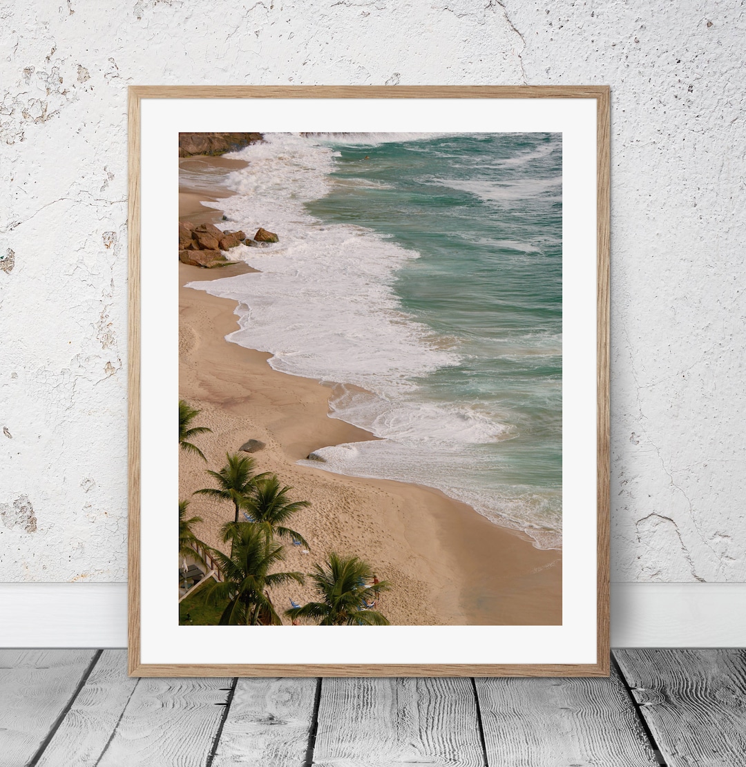 Tropical Beach Print Ocean Poster Coastal Print Wall Decor Tropical ...