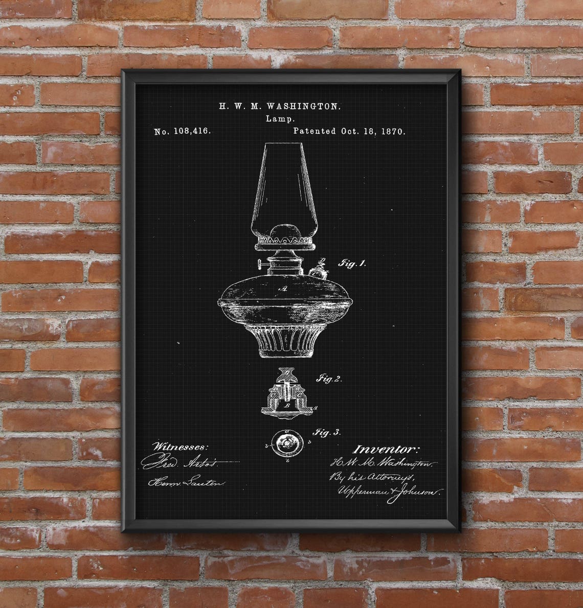 Lamp Patent Patent Prints Lamp Poster Vintage Lamp - Etsy