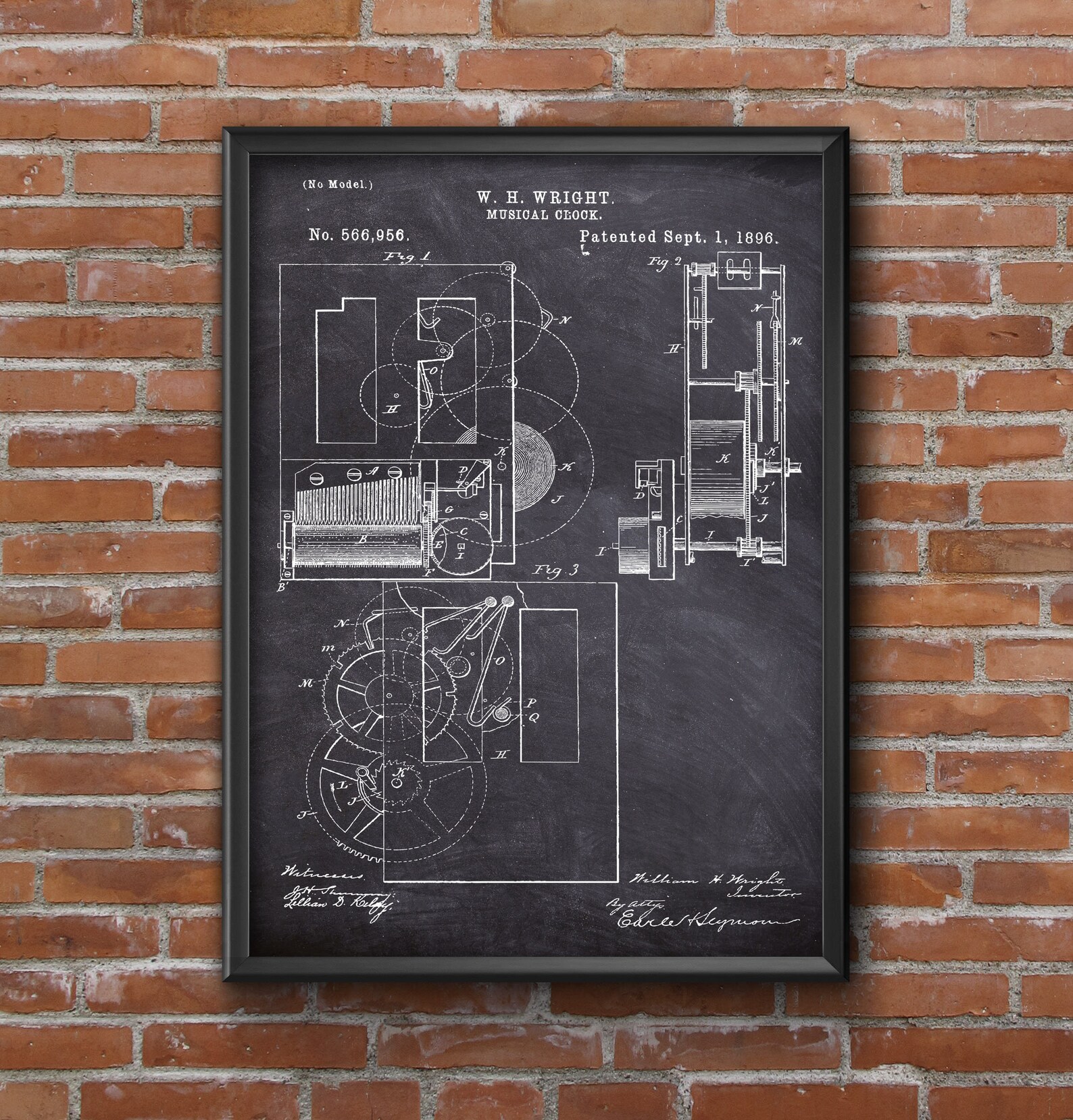 Patent Print Music Box Poster Set of 3 Vintage Music Box | Etsy