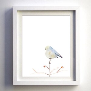 Blu Bird Watercolor Poster Watercolor Wall Art Positive Wall Decor ...
