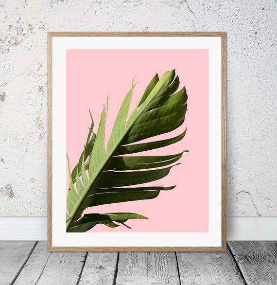 Banana Leaf Tropical Poster Banana Wall Art Decor Tropical | Etsy