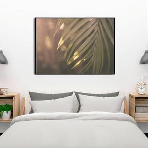 Palm Leaf Tropical Poster Tropical Pint Palm Leaf Decor Tropical ...