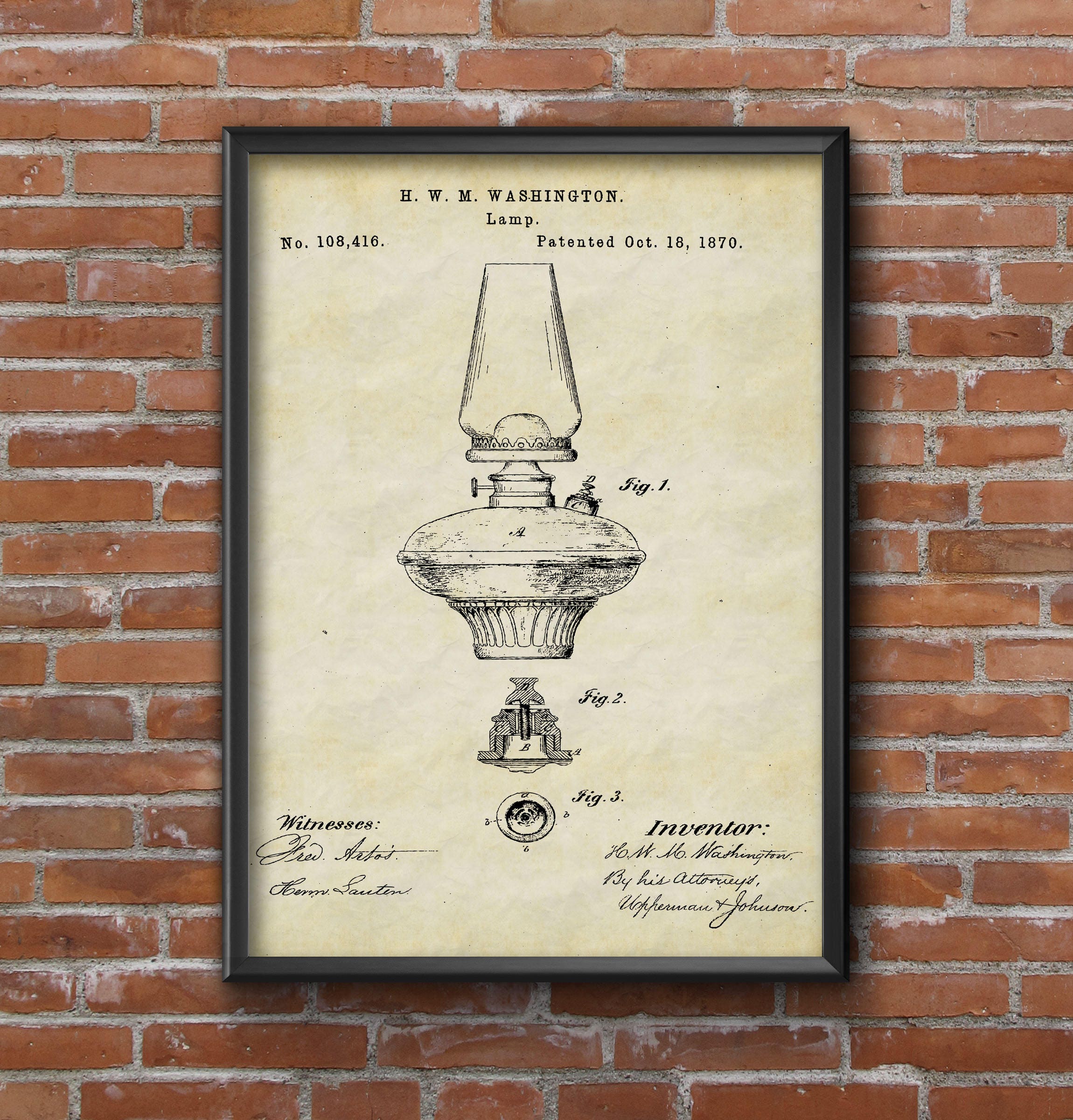 Lamp Patent Patent Prints Lamp Poster Vintage Lamp - Etsy