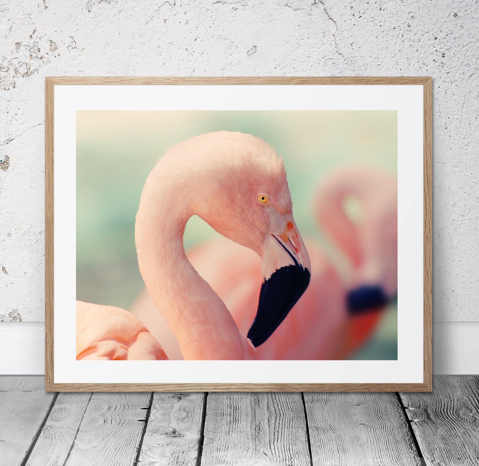 Flamingo Art Print Tropical Animal Poster Tropical Life Pink | Etsy