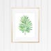 Palm Leaf Watercolor Poster, Watercolor Palm Print, Tropical Plant ...