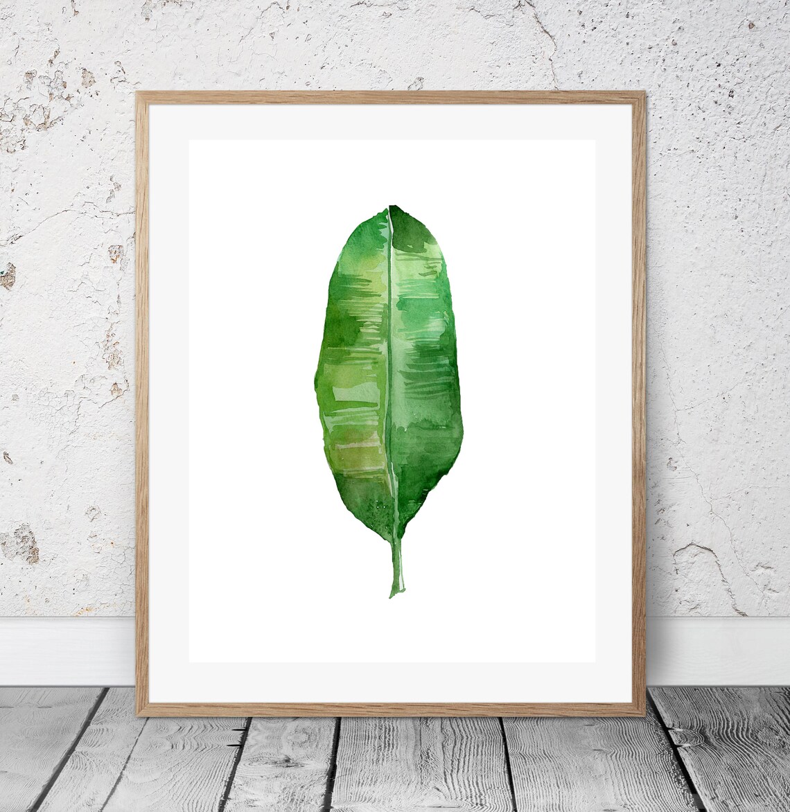 Tropical Art Set of 6 Watercolor Botanical Posters Palm Leaf - Etsy