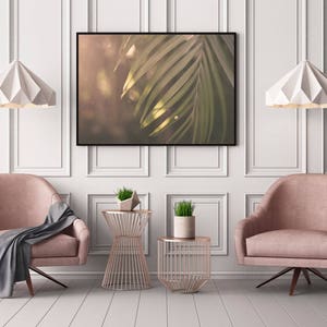 Palm Leaf Tropical Poster Tropical Pint Palm Leaf Decor Tropical ...