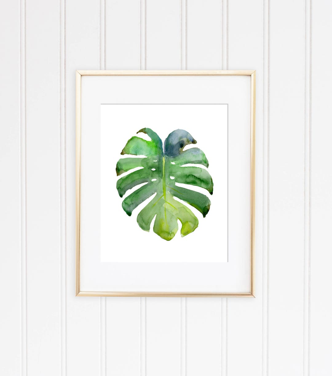 Monstera Watercolor Print, Tropical Leaf Watercolor Poster, Monstera ...