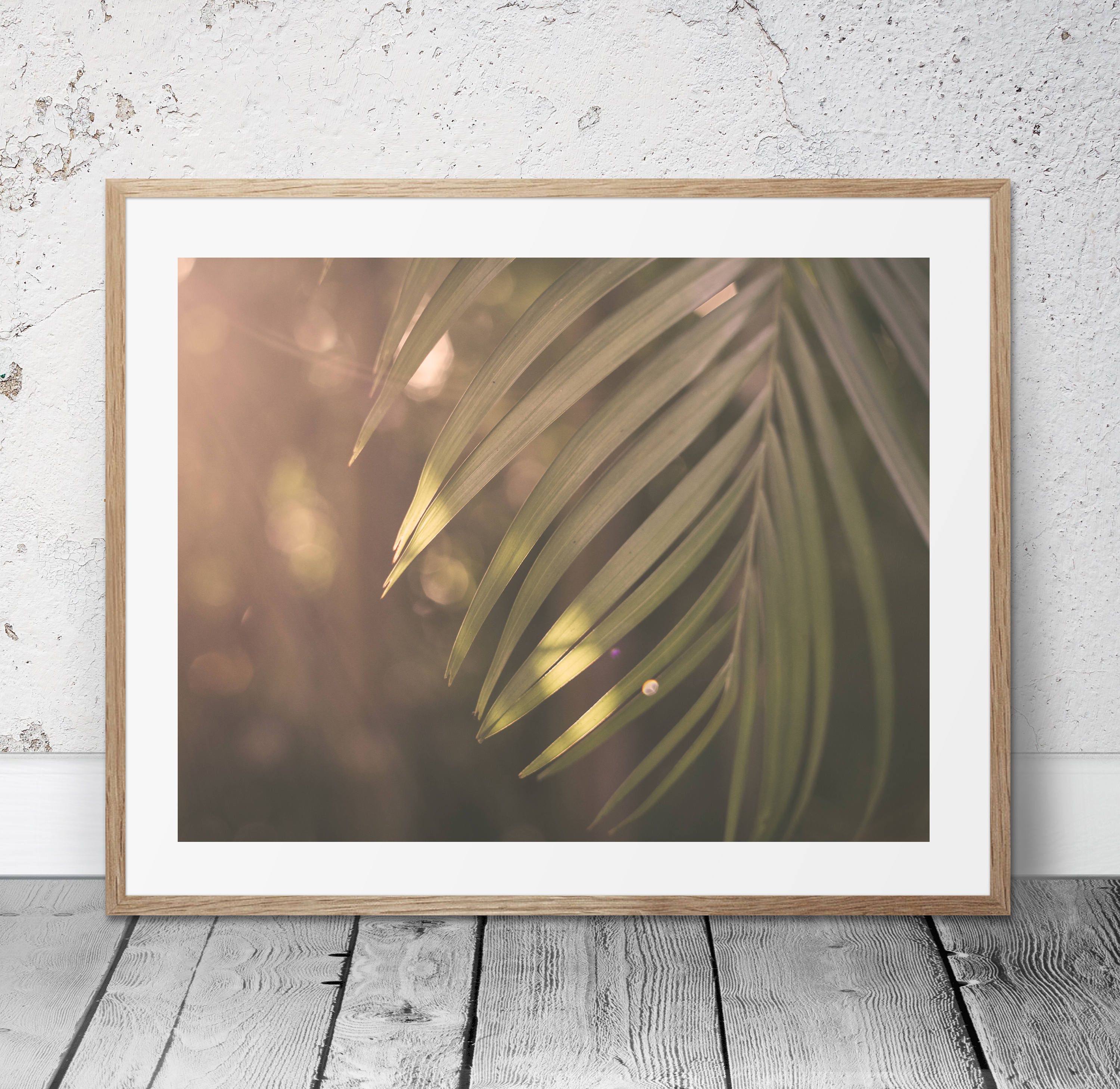 Palm Leaf Tropical Poster Tropical Pint Palm Leaf Decor Tropical ...