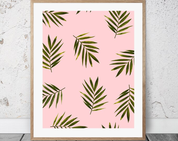 Palm Leaves Tropical Poster Palm Wall Art Decor Palm Leaves - Etsy
