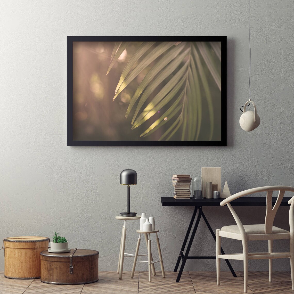 Palm Leaf Tropical Poster Tropical Pint Palm Leaf Decor Tropical ...